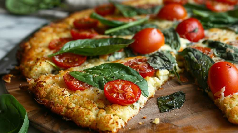 Cauliflower Crust Pizza - Let’s Veg - Simple Vegetable Living for ...